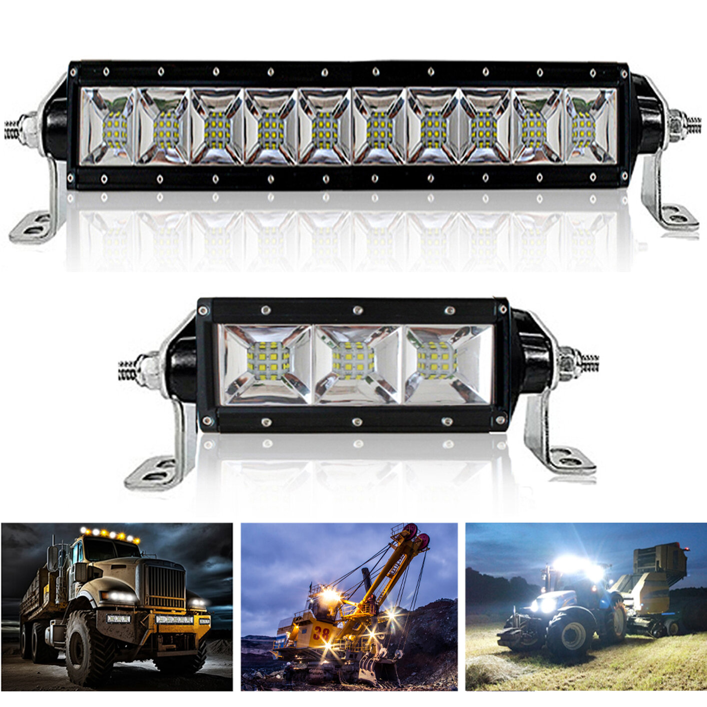 Rampe LED Flood agricole grand angle | AGM Vision