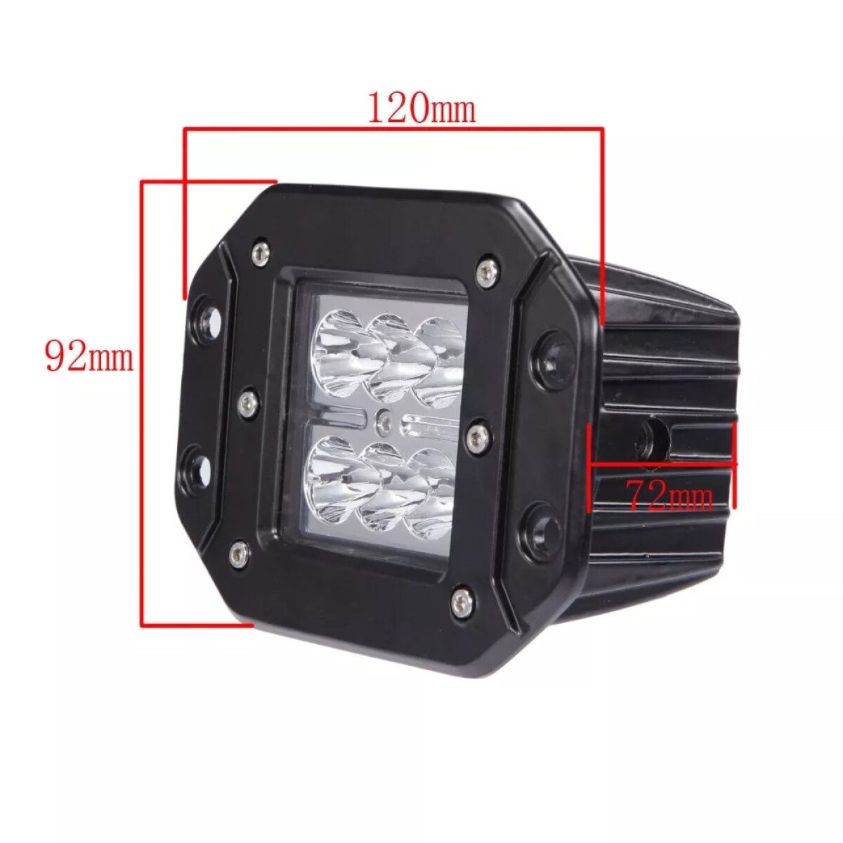 MD LED headlight with integrated mounting, additional LED lighting