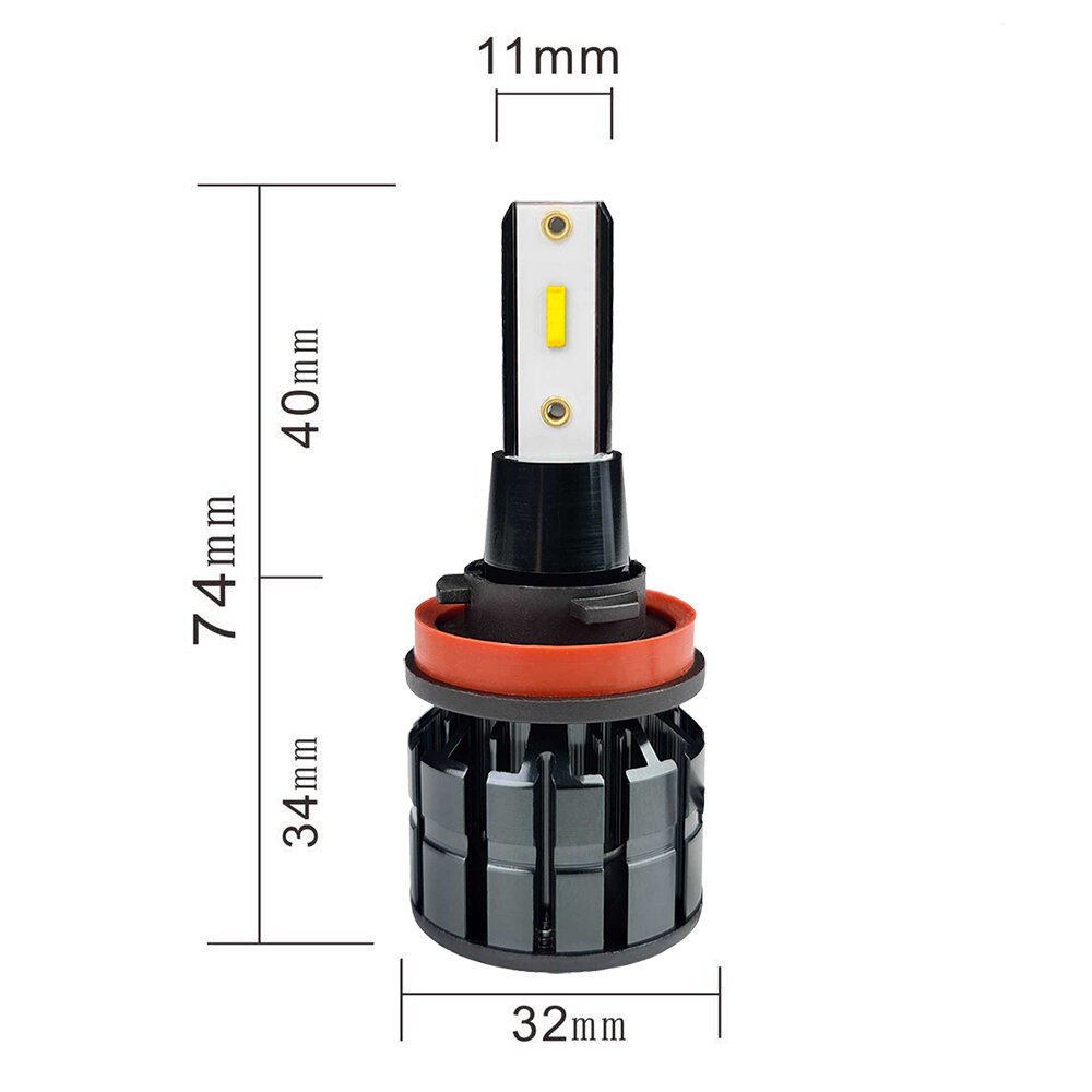 Vintage H8 LED Bulb Kit: high-performance LED lighting for your - Car