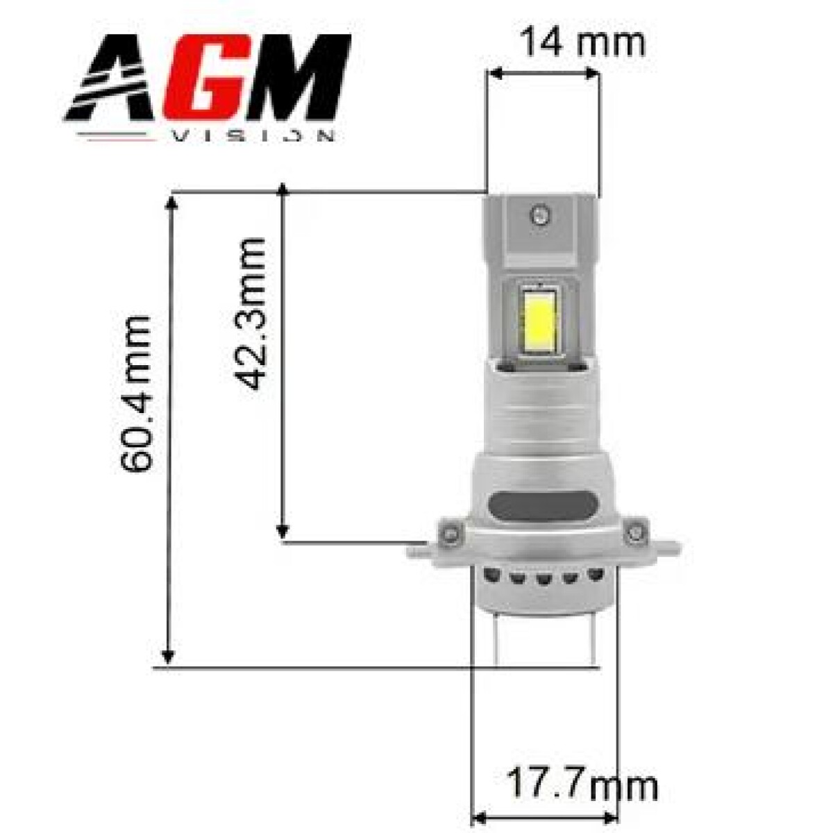 LED Bulb Kit H7 GTS 1.1 EVO R70W - Halogen Color 4000K - Ventilated - Car