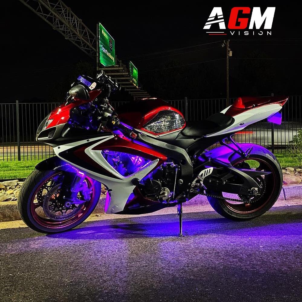 Universal Premium RGB LED neon kit for powerful motorcycle, complete ...
