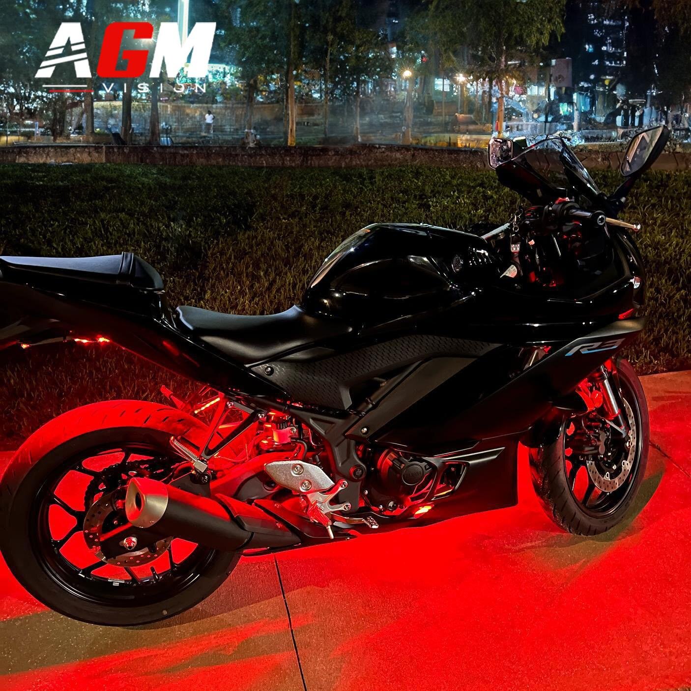 Universal Premium RGB LED neon kit for powerful motorcycle, complete ...