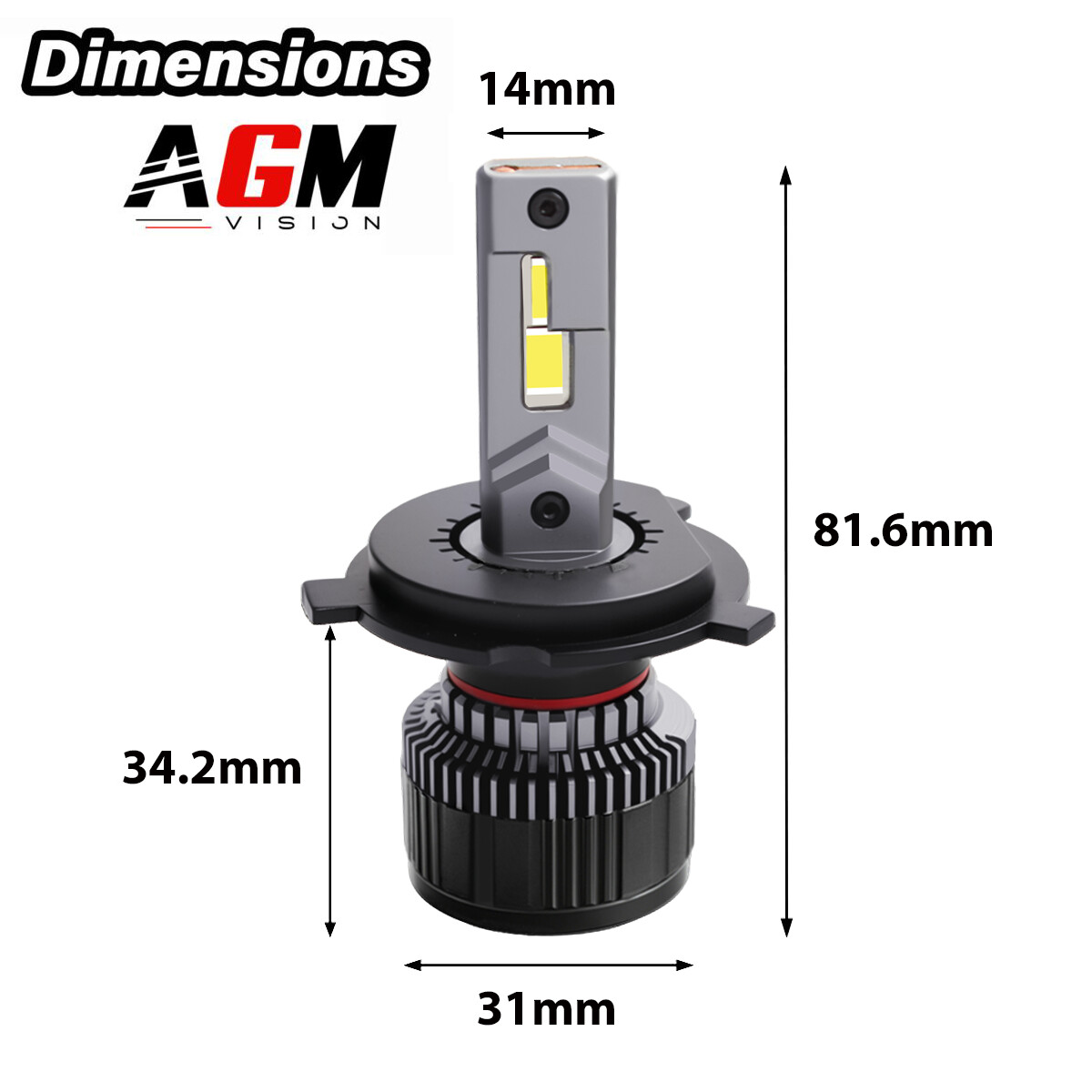 Kit LED-Lampen H19 TITANIUM XS-V2 - Auto