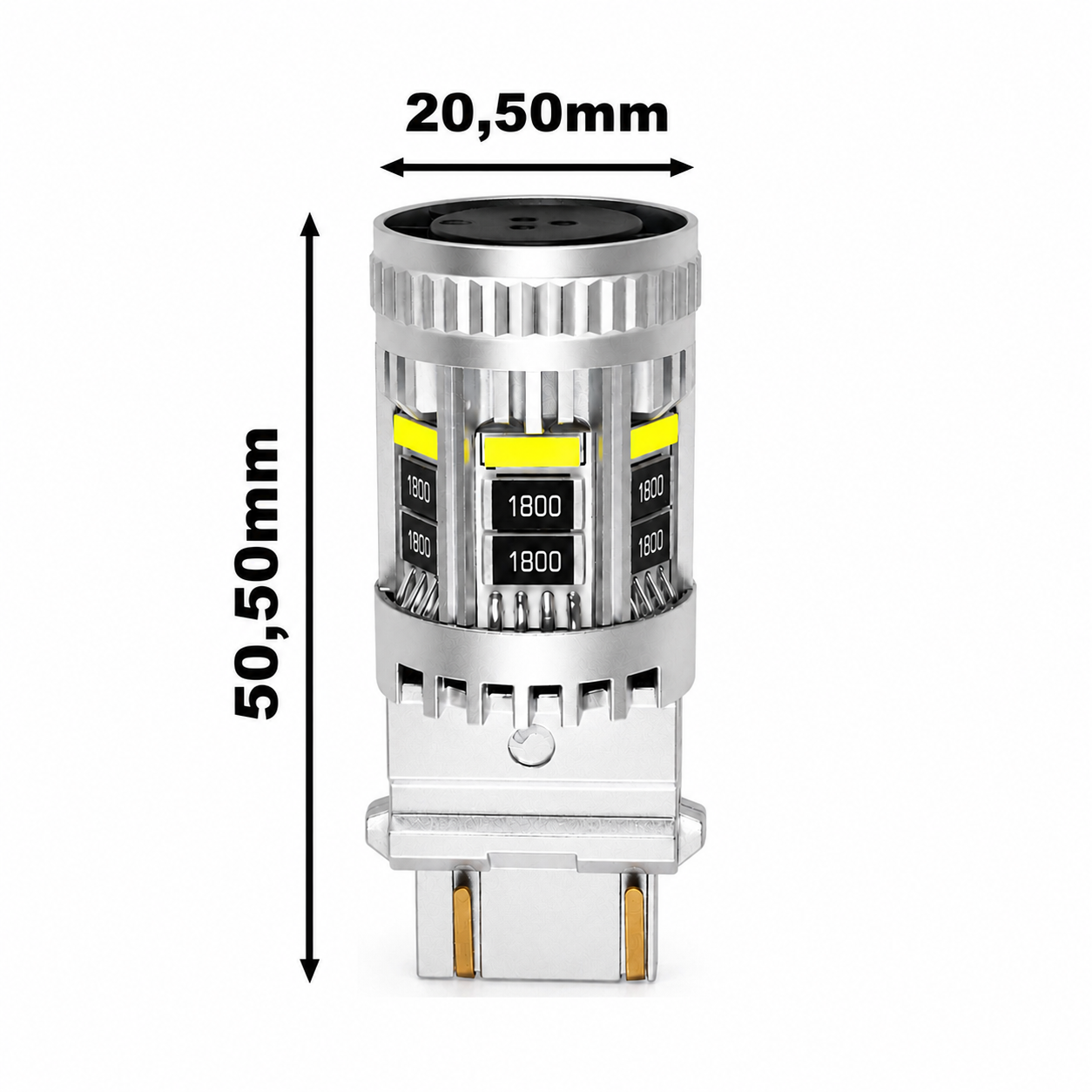 LED-Lampe P27/7W-3157 - Luxoa Super Canbus - weiß/weiß